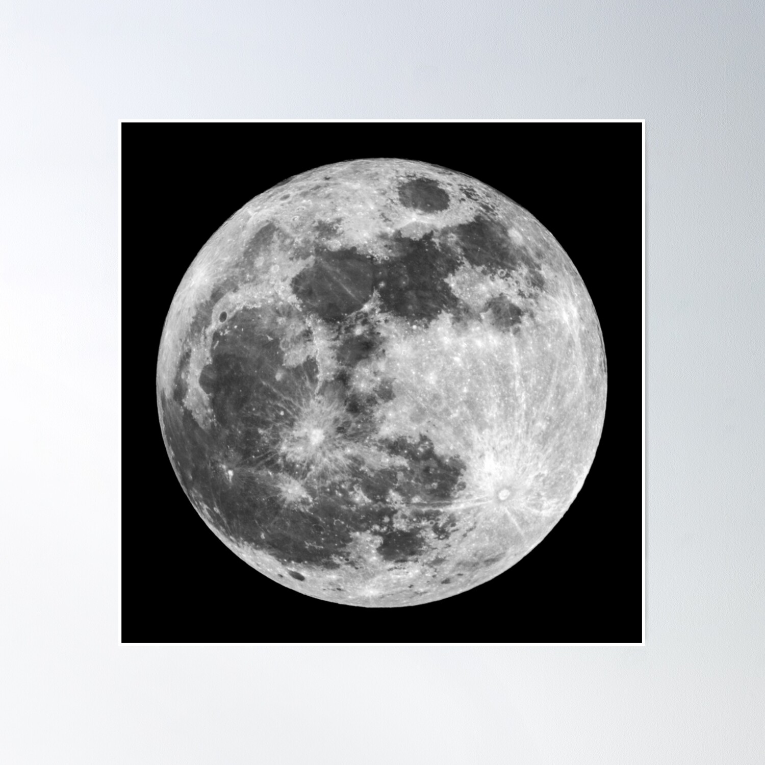 Super Moon Poster Wall Art, Modern Wall Decor, 16x16 UNFRAMED - Walmart.com