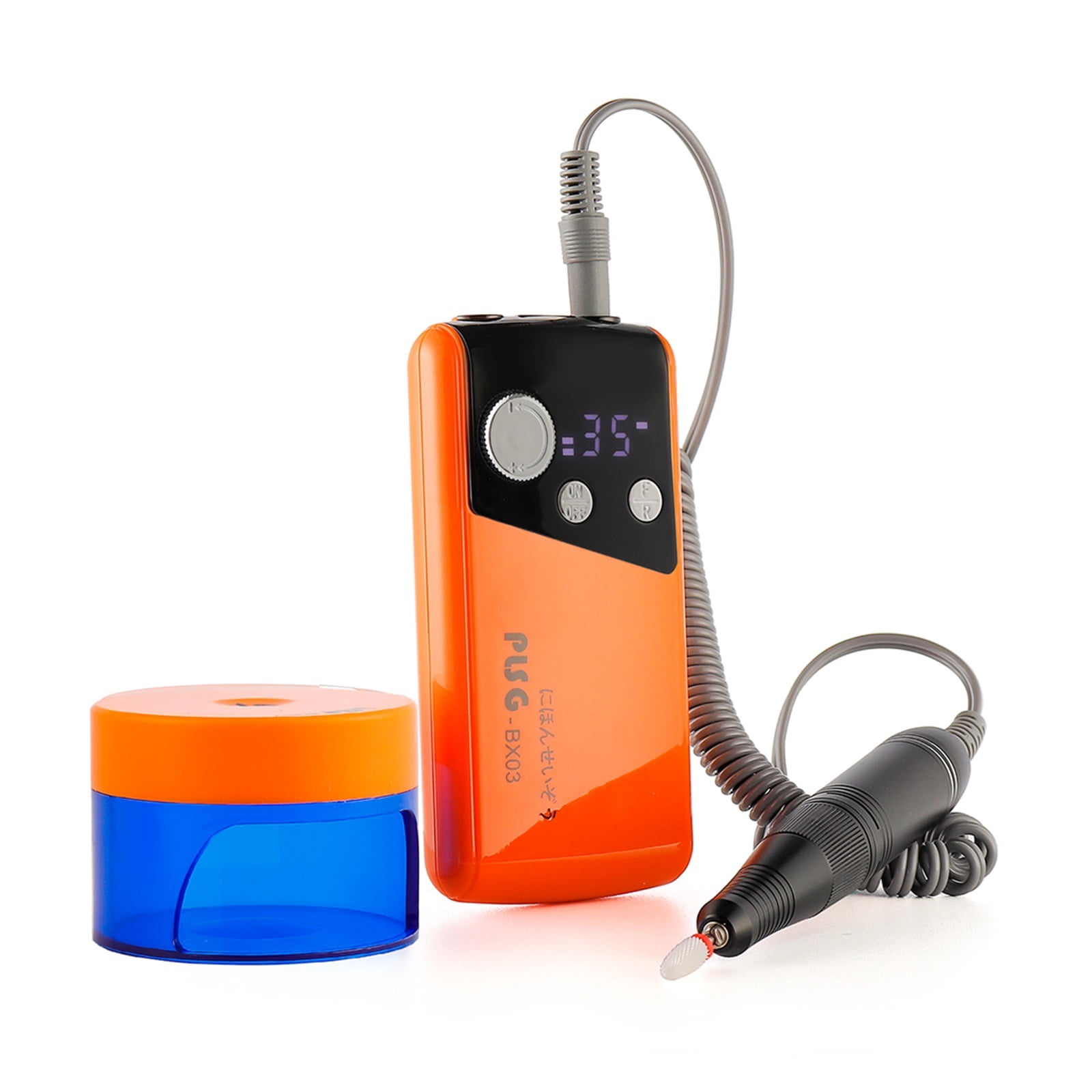 Super Motor Rechargeable Nail Drill Machine, 35000RPM Manicure Pedicure ...