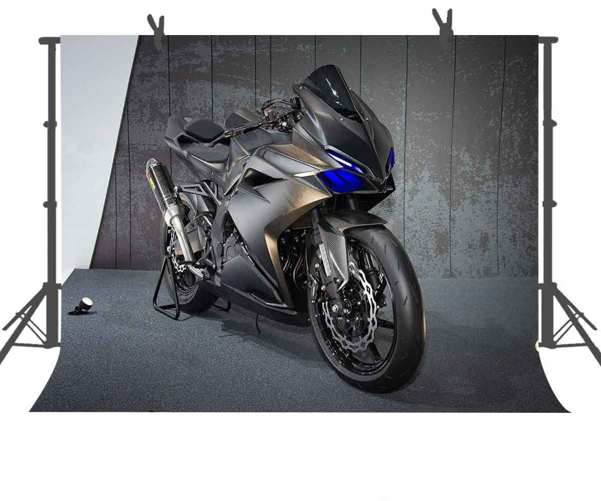 Super Motorcycle Photography Backdrop Studio Props 7x5ft Photo ...