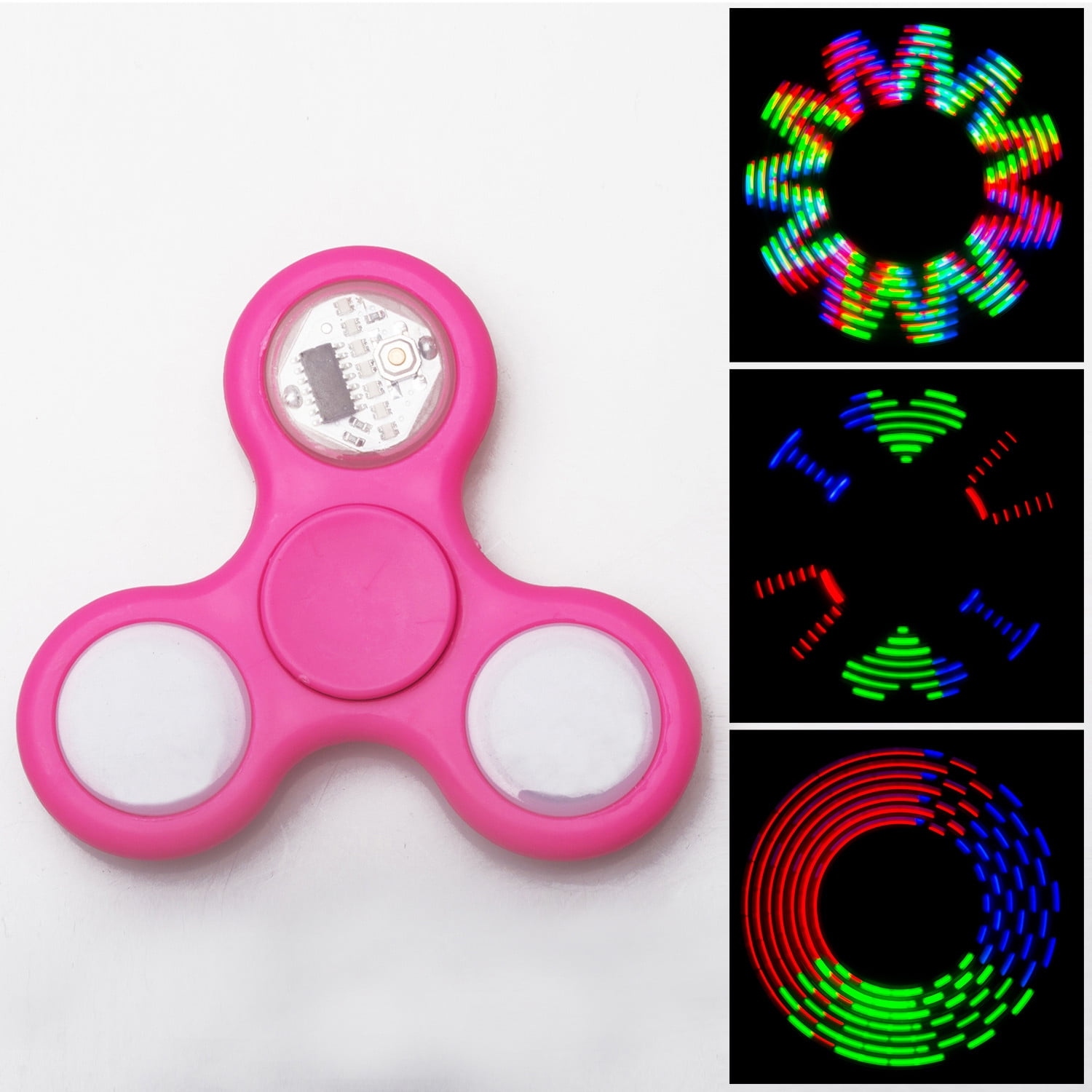 Super Multi Display LED Fidget Spinner - Hand Finger Spinner Focus Toy ...