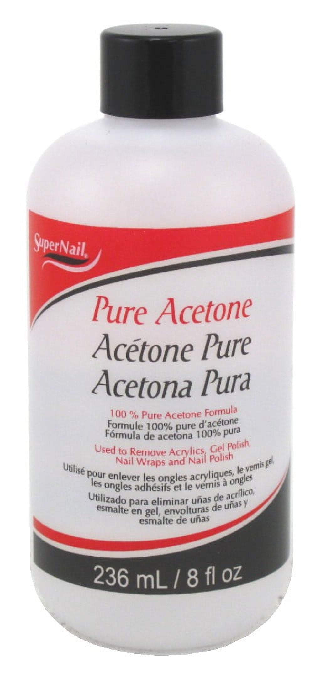 Super Nail 8oz Pure Acetone Polish Remover (Pack of 3) - Walmart.com