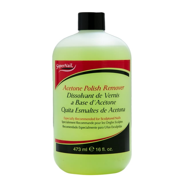 Super Nail Acetone Polish Remover 16 Oz,Pack of 2 - Walmart.com