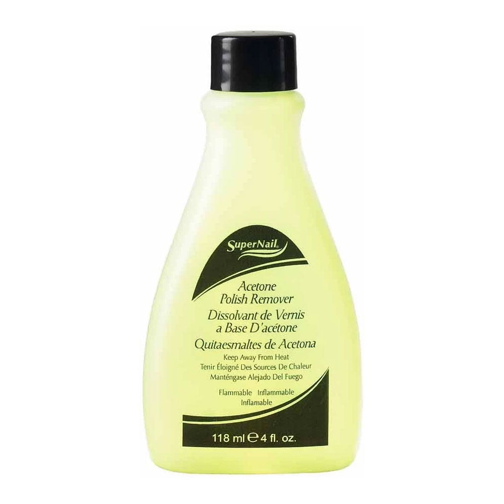 Super Nail Acetone Polish Remover Regular 4 Oz.,Pack of 6 - Walmart.com