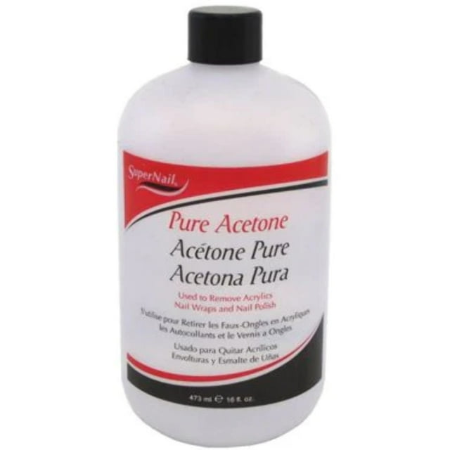 Super Nail Pure Acetone 32 oz - Walmart.com