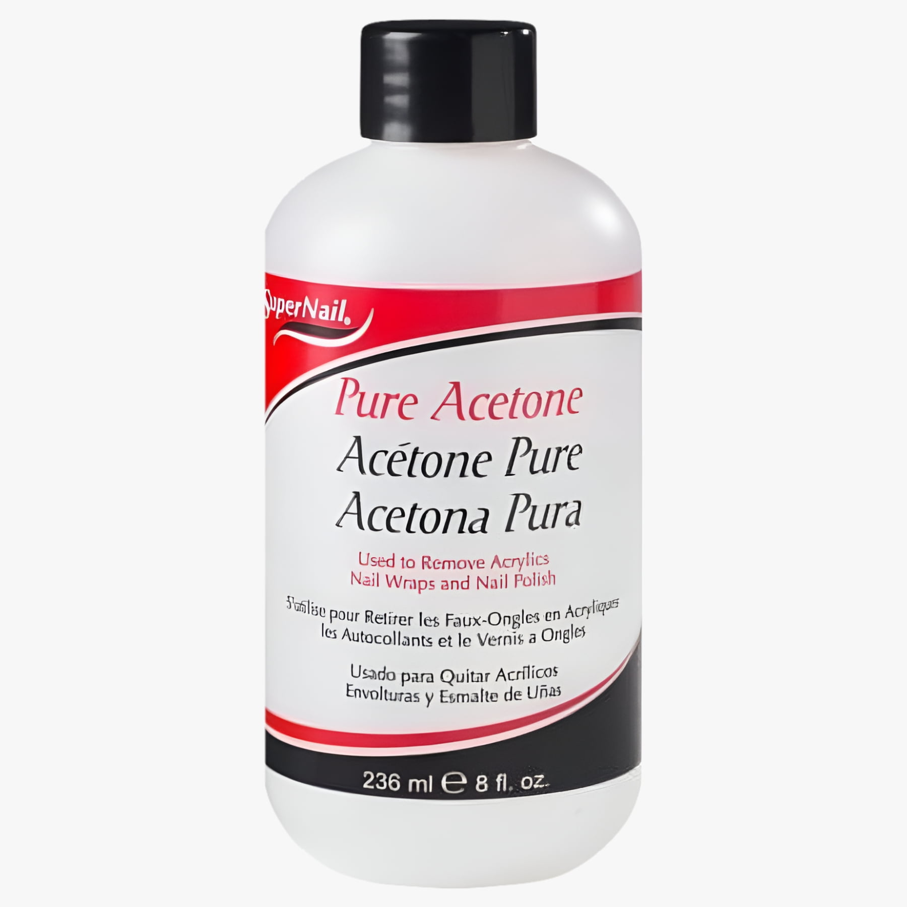 Super Nail Professional Pure Acetone Nail Polish Removal Liquid, 8 Oz ...