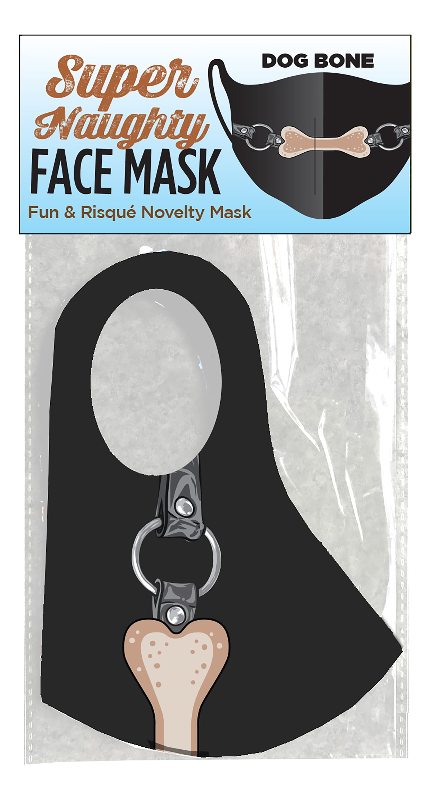 Super Naughty Dog Bone Ball Gag Face Mask - Walmart.com