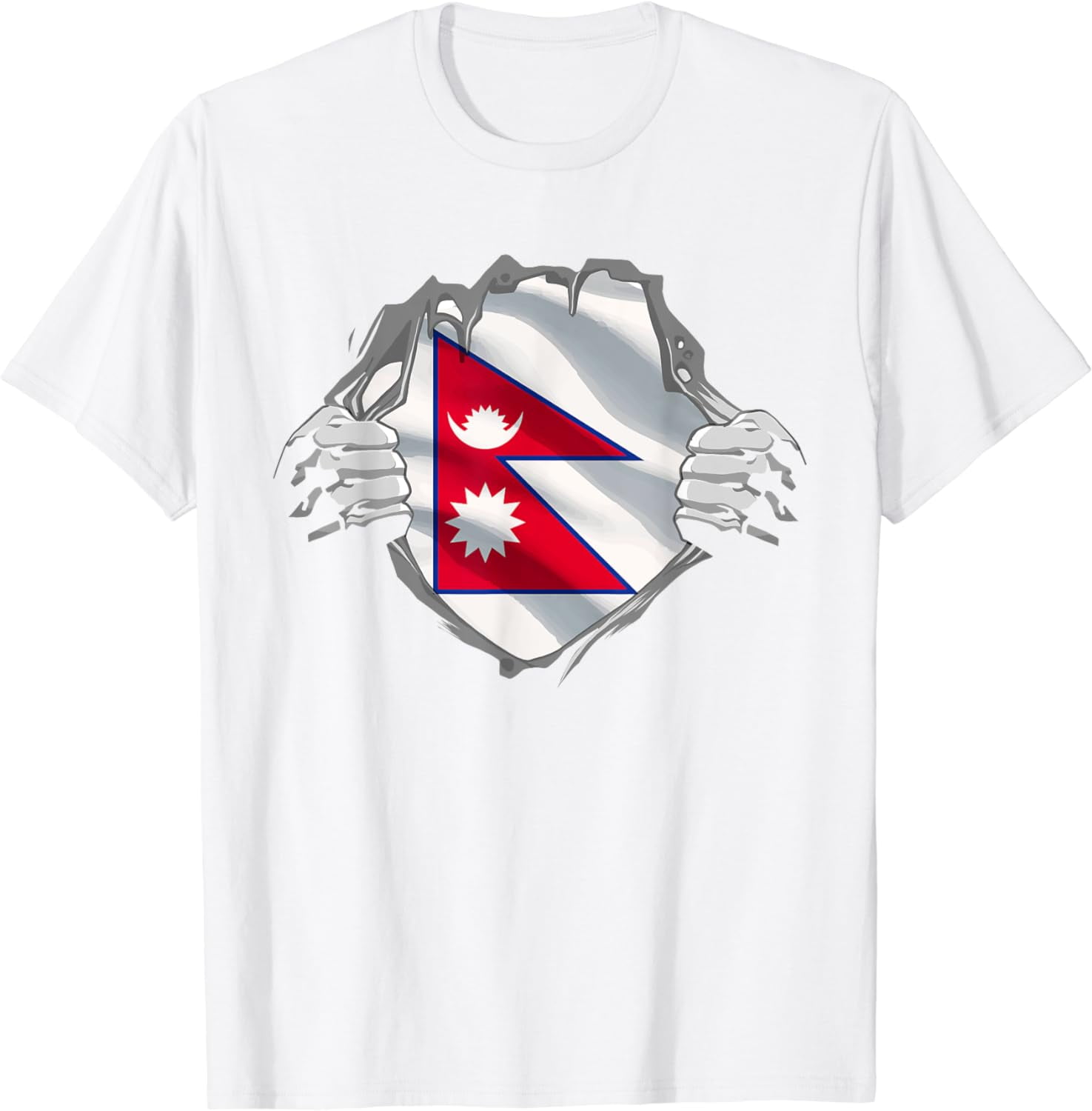 Super Nepali Heritage Proud Nepal Roots Flag T-Shirt - Walmart.com