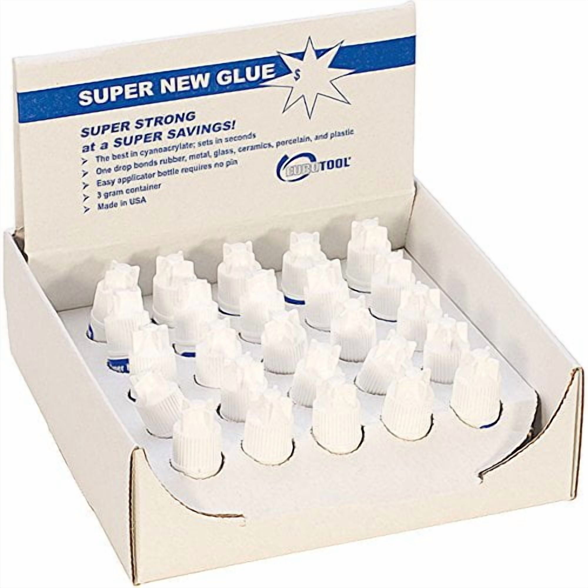 Super New Glue, Display Pack, 25 Bottles | GLU-100.01 - Walmart.com