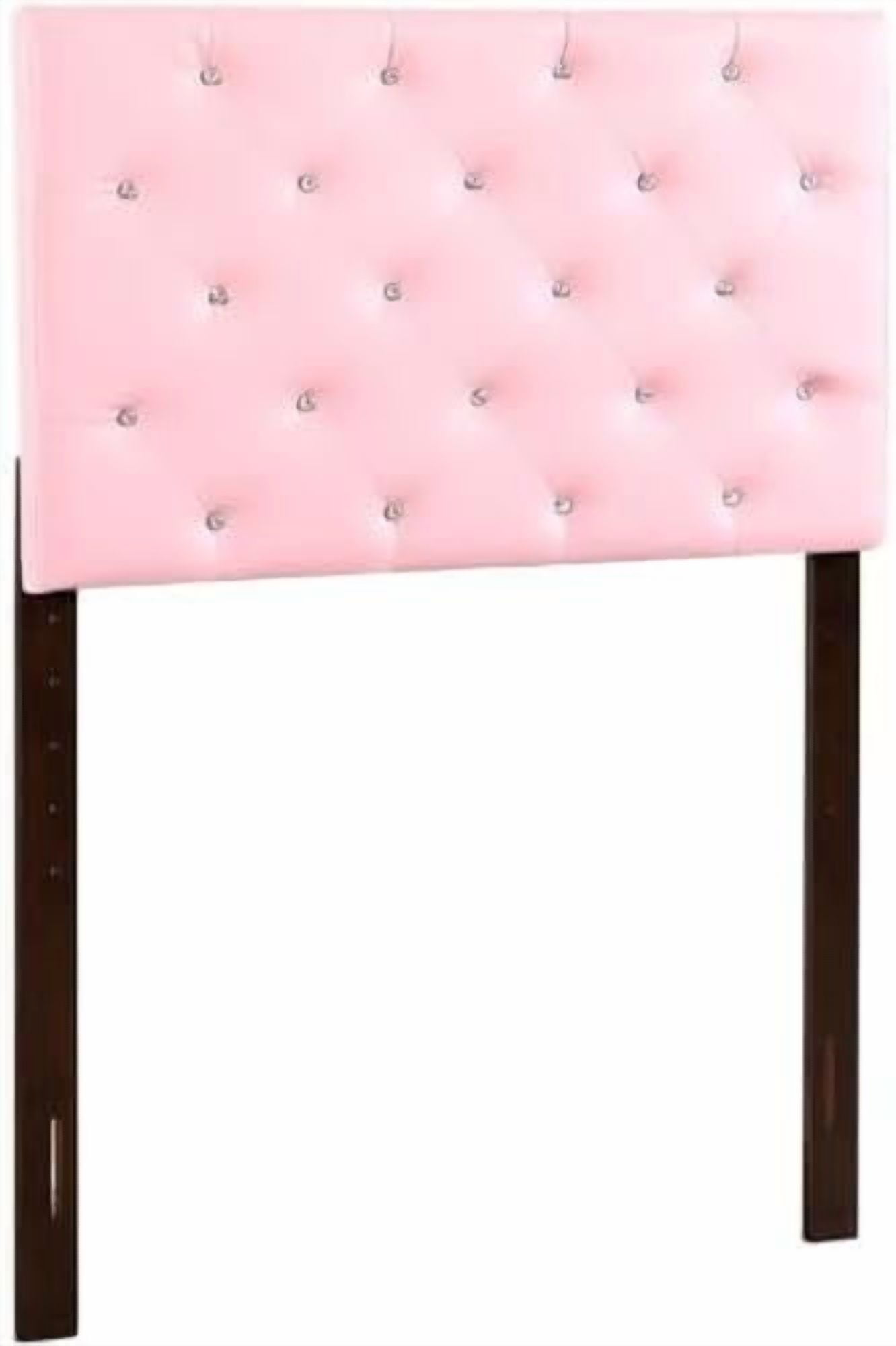 Super Nova Faux Leather Upholstered Twin Headboard in Pink - Walmart.com