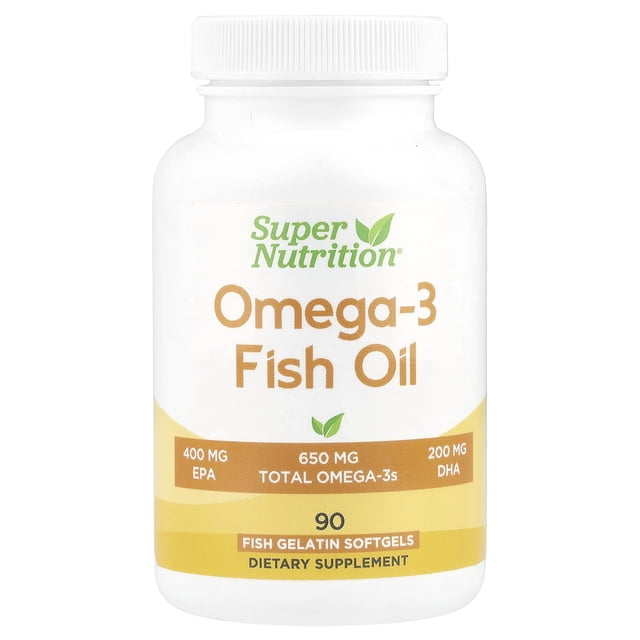 Super Nutrition Omega-3 Fish Oil, Vivomega Triglyceride, 1,000 mg, 90 ...
