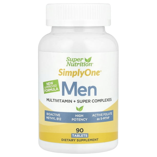 Super Nutrition SimplyOne®, Men’s Multivitamin + Super Complexes, 90 Tablets - Walmart Business ...