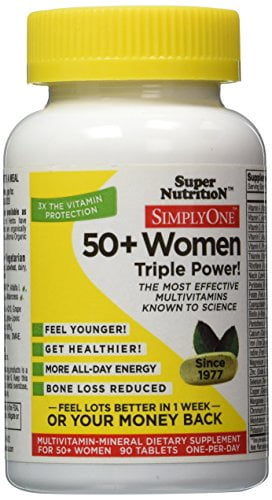 SuperNutrition SimplyOne 50 Plus Women Triple Power Multivitamin ...