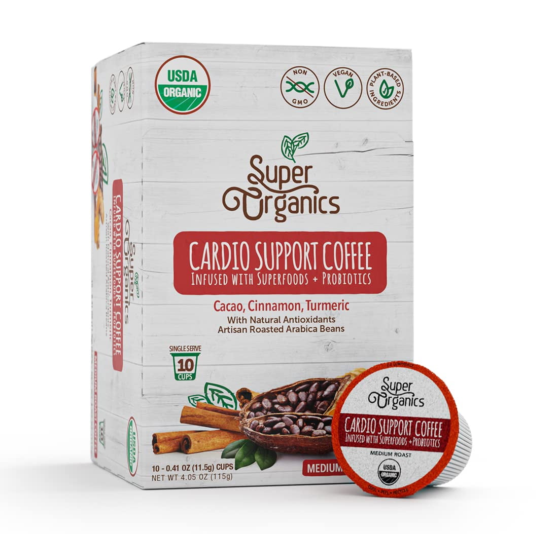 Super Organics Cardio Support Coffee Brew Cups With Superfoods ...