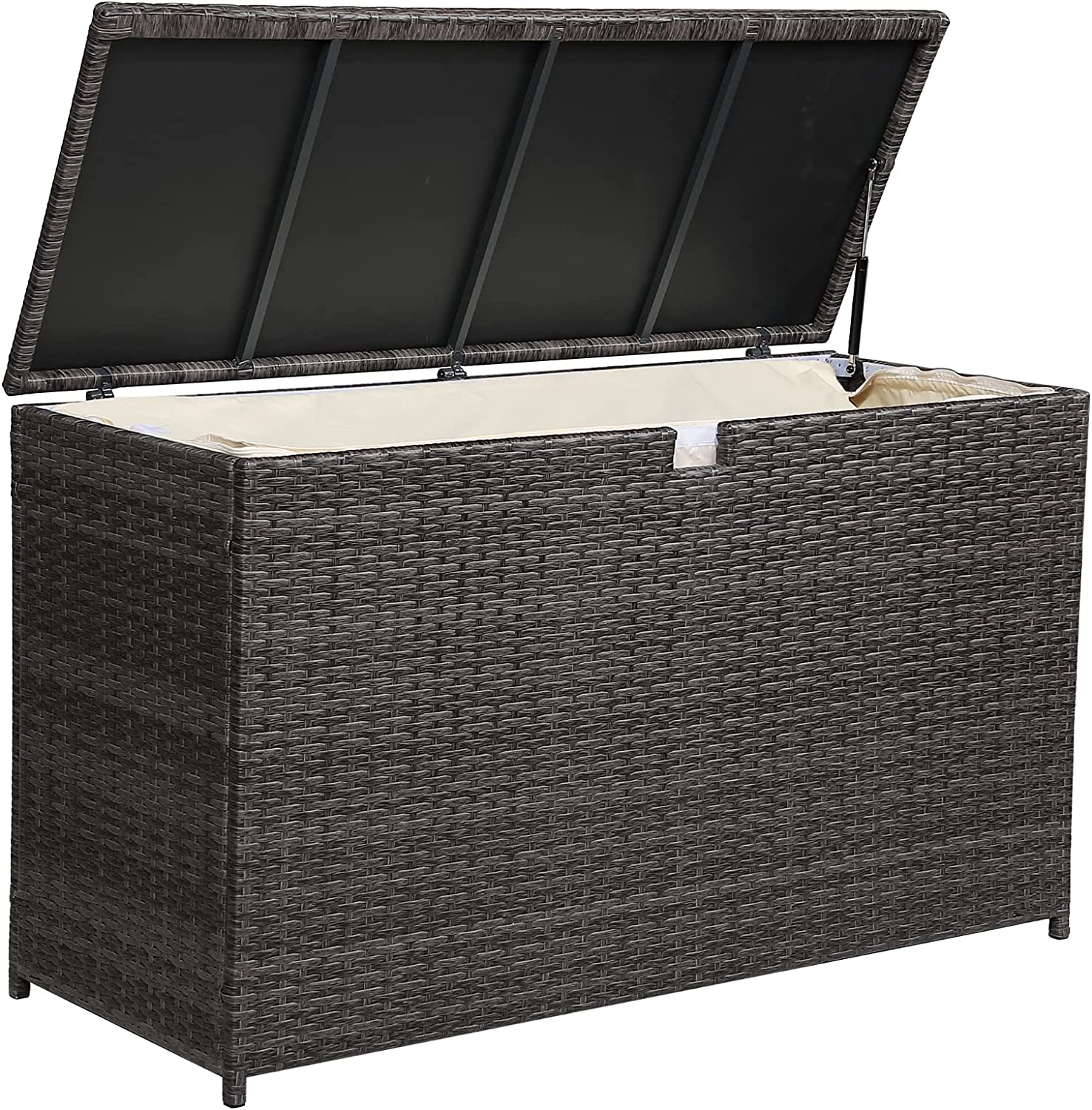 Super Patio Outdoor Patio Storage Box Waterproof, 120 Gallon Large Deck ...