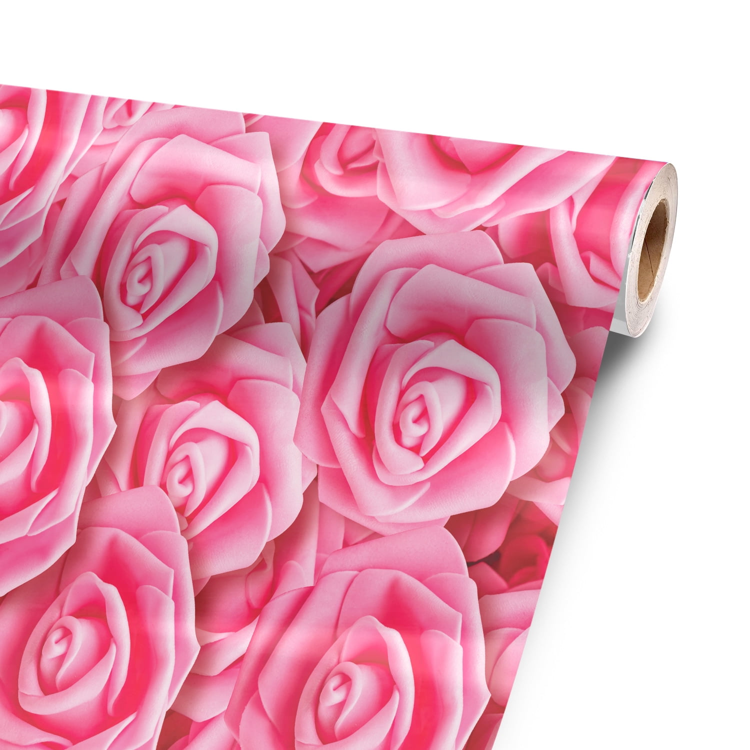Super Pink Roses 48” x 52” Vinyl Wrap Sheet for large or custom items ...