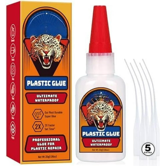 Super Plastic Glue 30 g, Super Glue for Plastic, Drying Clear Heavy ...