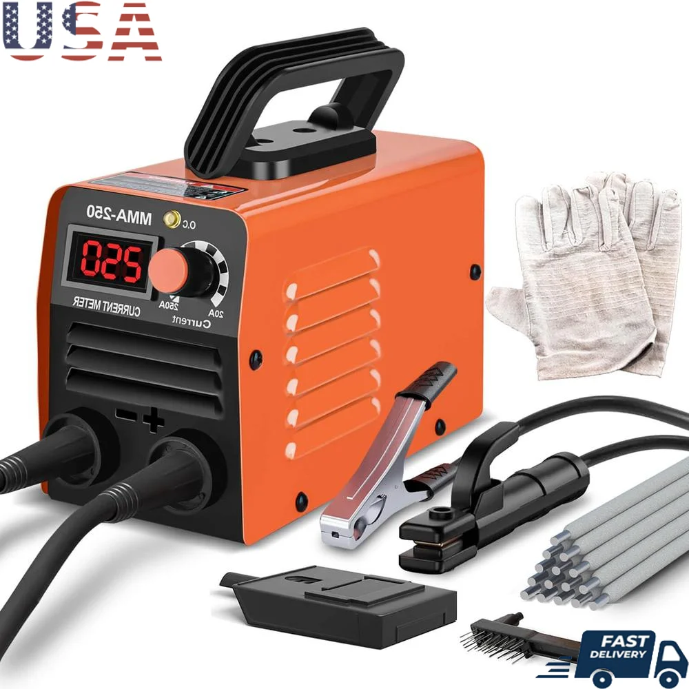 Super Portable Stick Welder Machine 110V 250A ARC MMA Welding Kit with ...