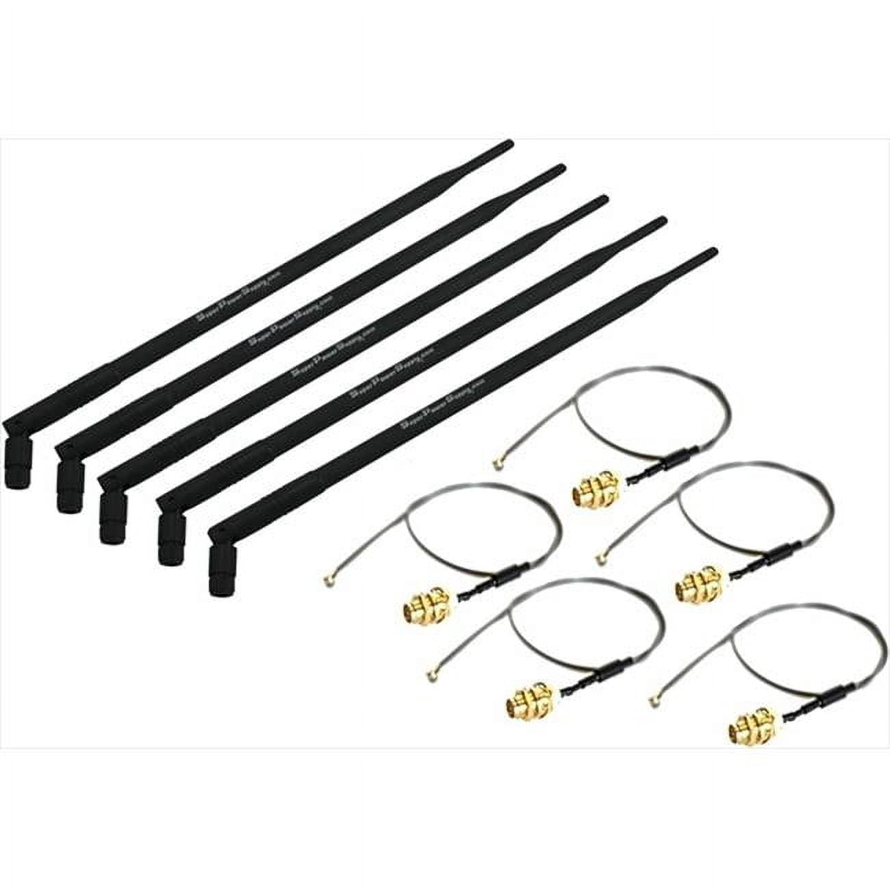 Super Power Supply 010-SPS-17181 5 x 9dBi Dual Band WiFi RP-SMA Antenna ...