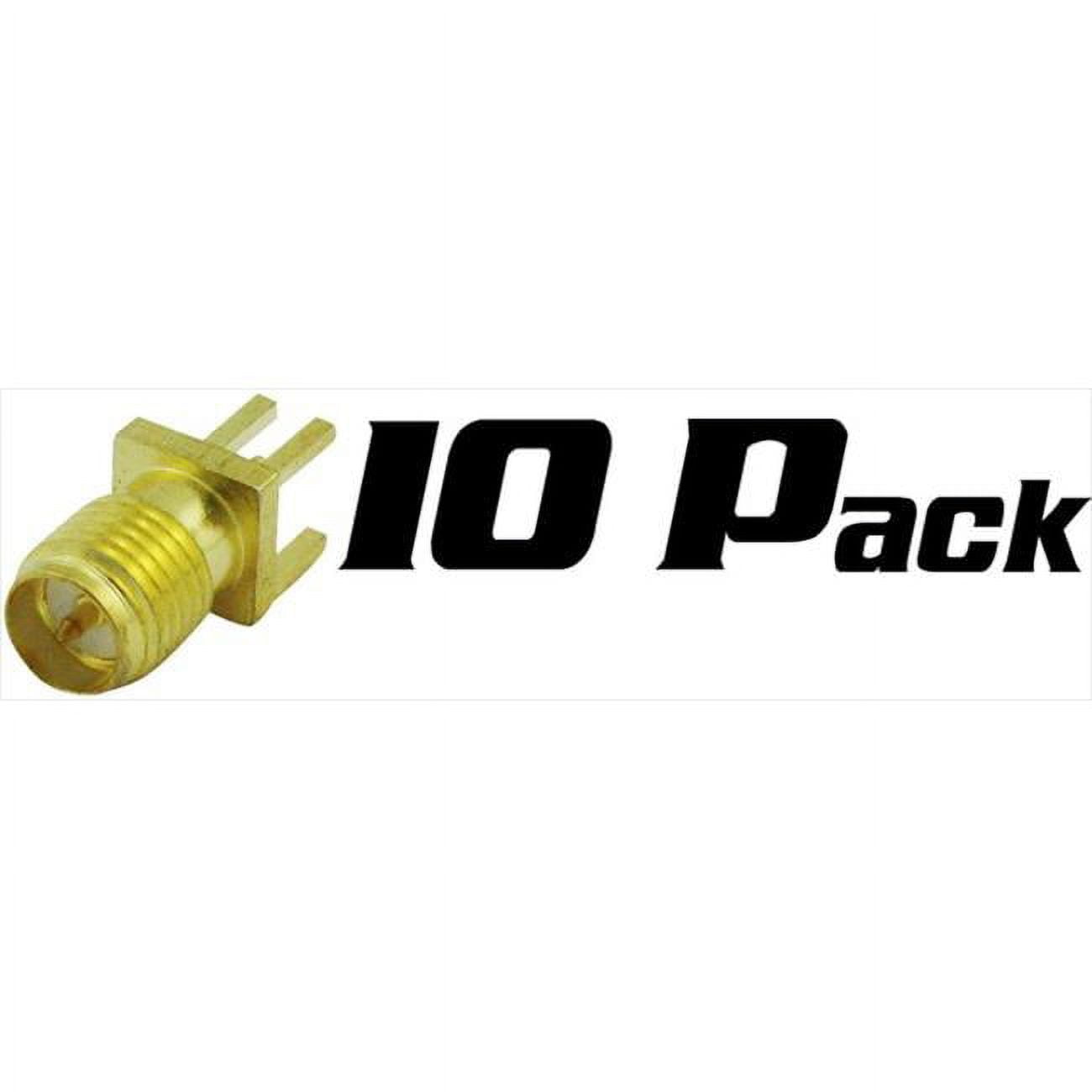 Super Power Supply 10 Pack Edge Mount Pcb Board Receptacle Rp-Sma ...