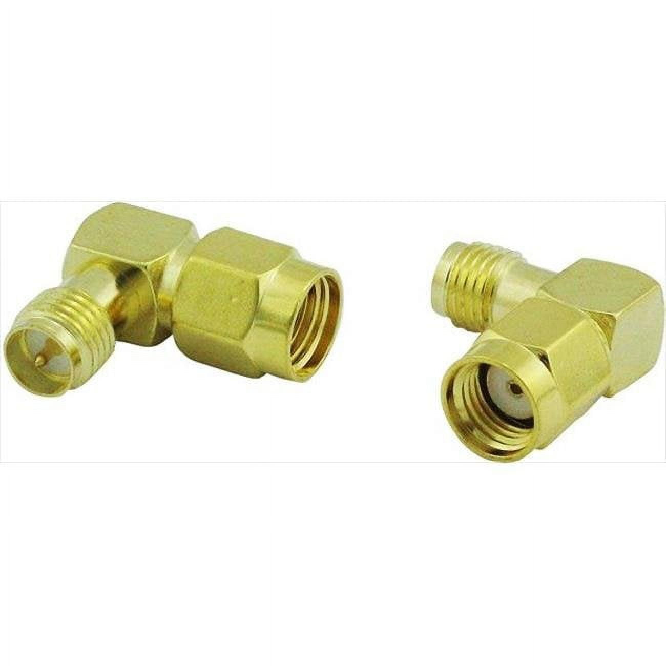 Super Power Supply RP-SMA Male to RP-SMA Female RF Adapter Right Angle Coax Coaxial Connector ...