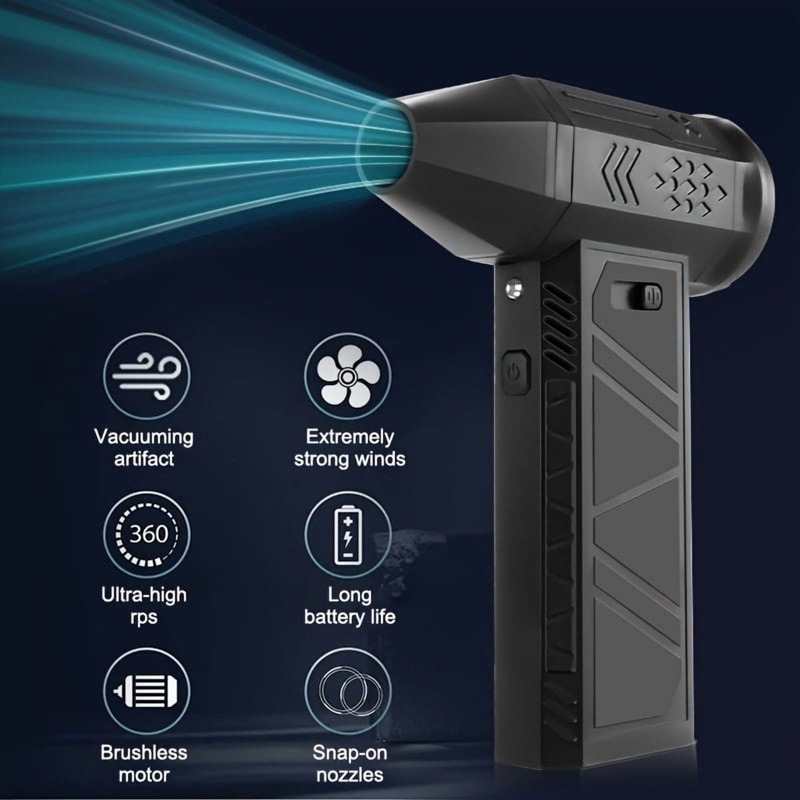 Super Powerful 130,000 RPM Cordless Handheld Turbo - All-in-One ...