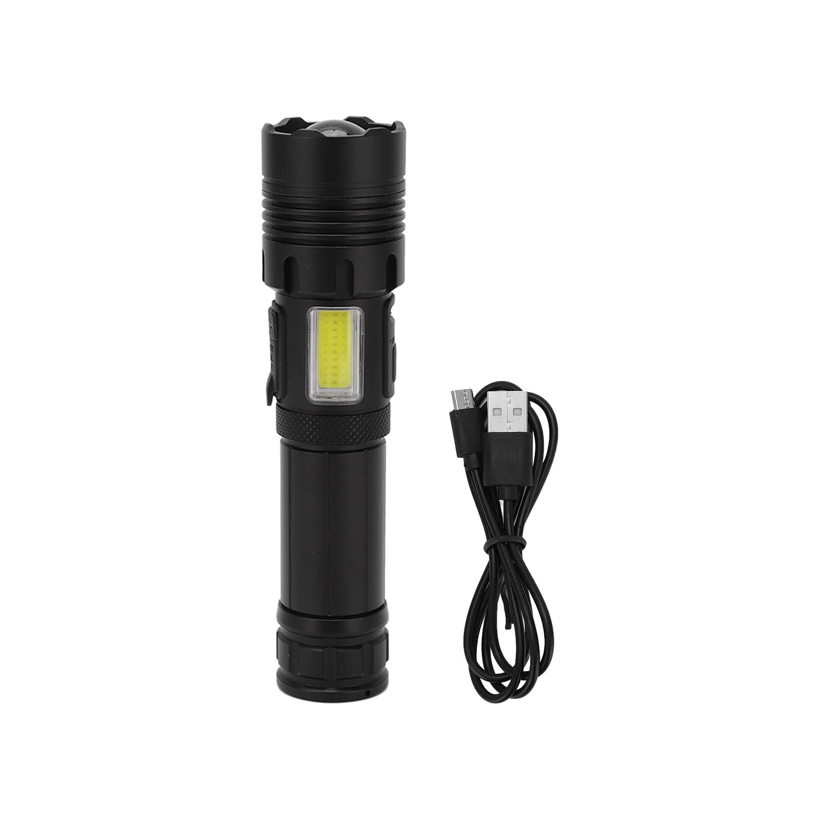 Super Powerful Flashlight with COB LED, Telescopic Zoom, and Portable ...