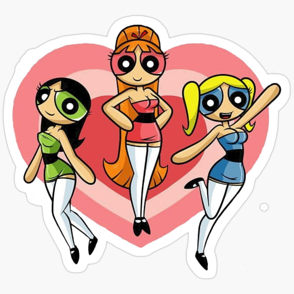 Super Powerful Girls Sticker Phone Decal Water Bottle Stickers Car ...