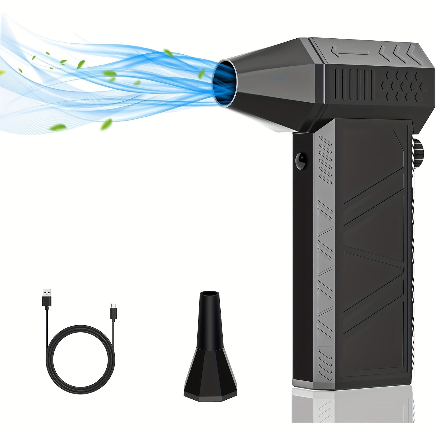 Super Powerful Handheld USB Fan - 130, 000 RPM, Blower, Turbofan, USB ...