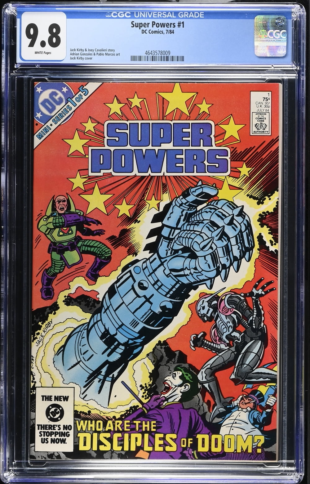 Super Powers #1 - CGC 9.8 Comic Book - Walmart.com