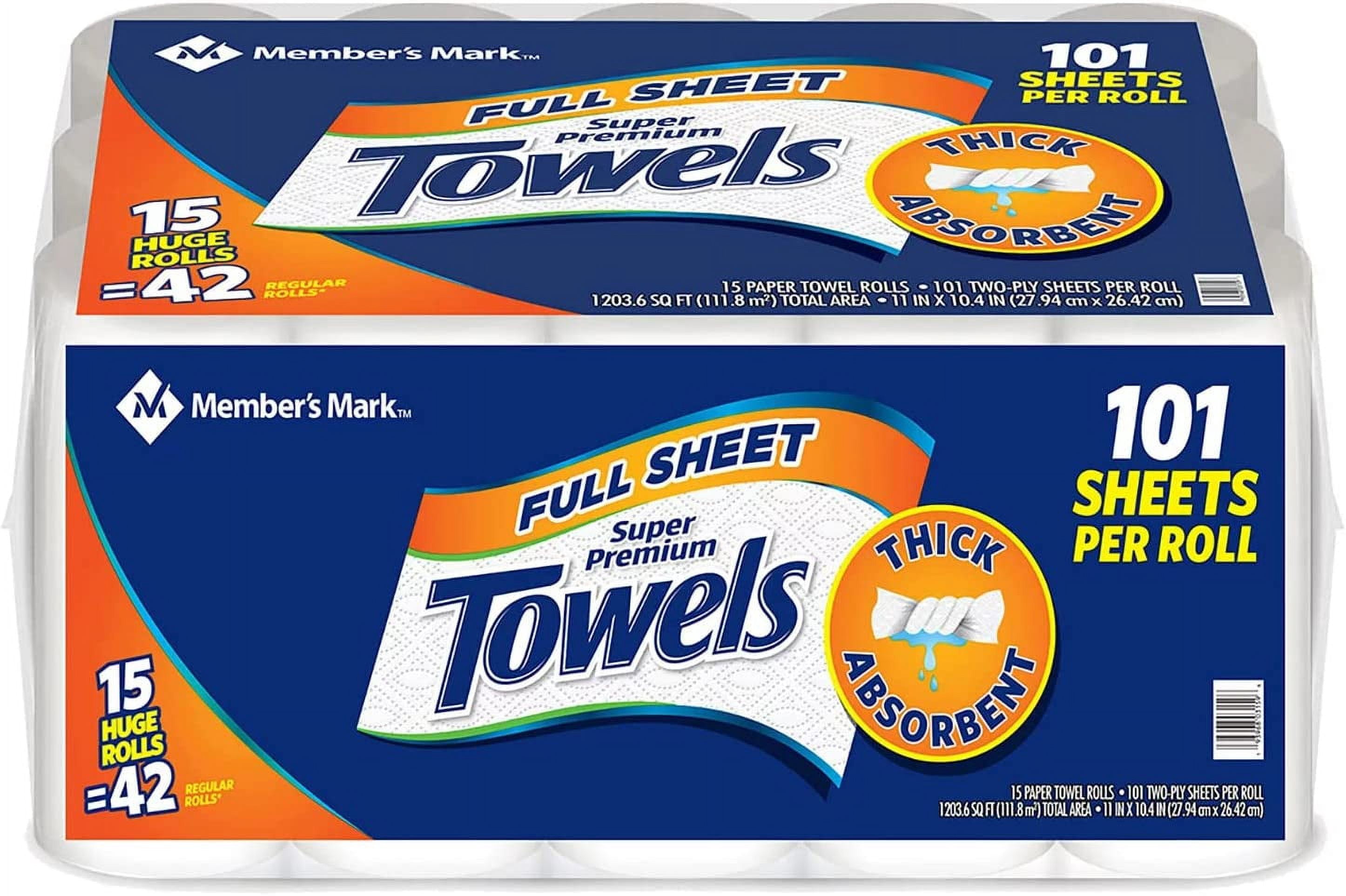 Super Premium Paper Towels, 15 Count - Walmart.com