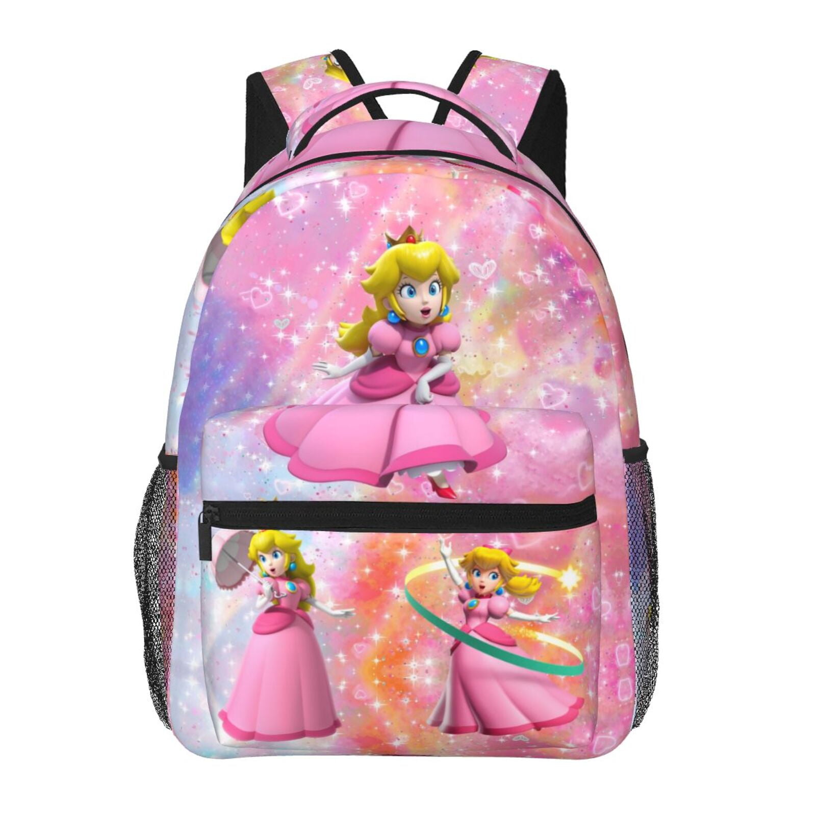Super Princess Peach Backpack Lightweight Casual Travel Daypack Laptop ...