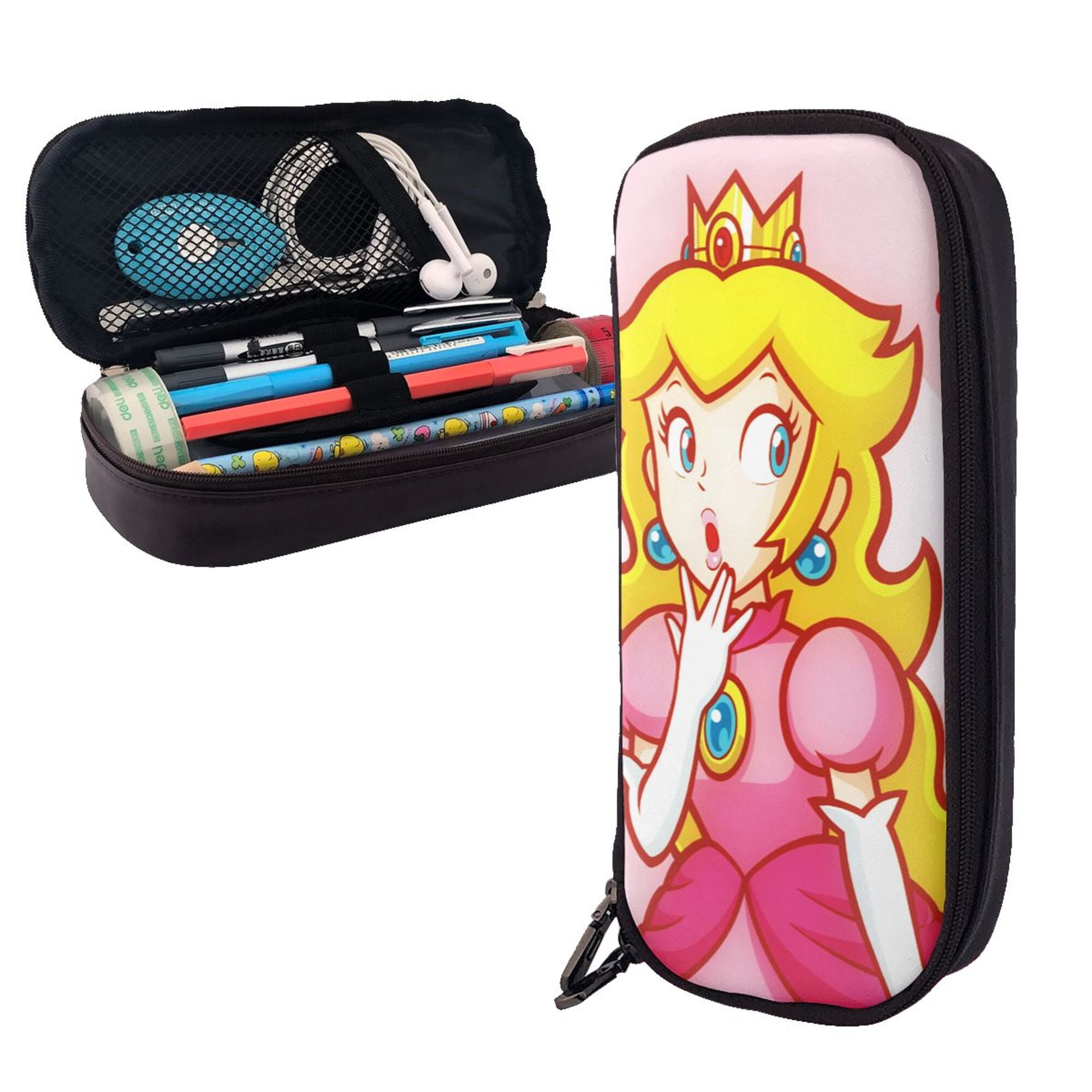 Super Princess Peach Large Capacity Pencil Case Pen Bag Pencil Pouch ...