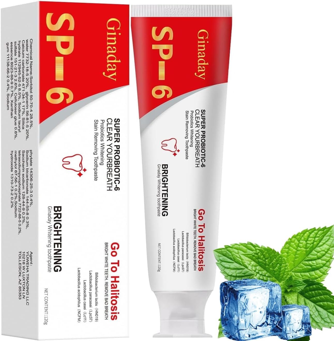 Super Probiotic Sp-6 Toothpaste, whitens Teeth, freshens Breath ...