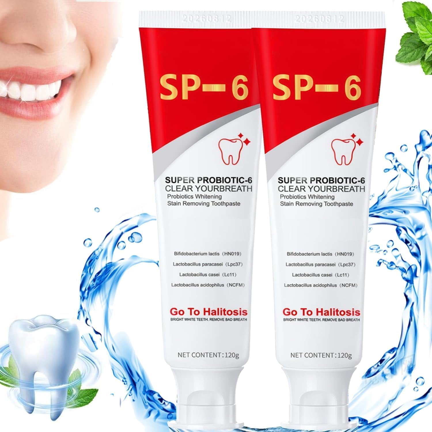 Super ProbioticSp-6 Toothpaste, Sp-6 Ultra Whitening Toothpaste, Sp-6 Probiotic Toothpaste ...