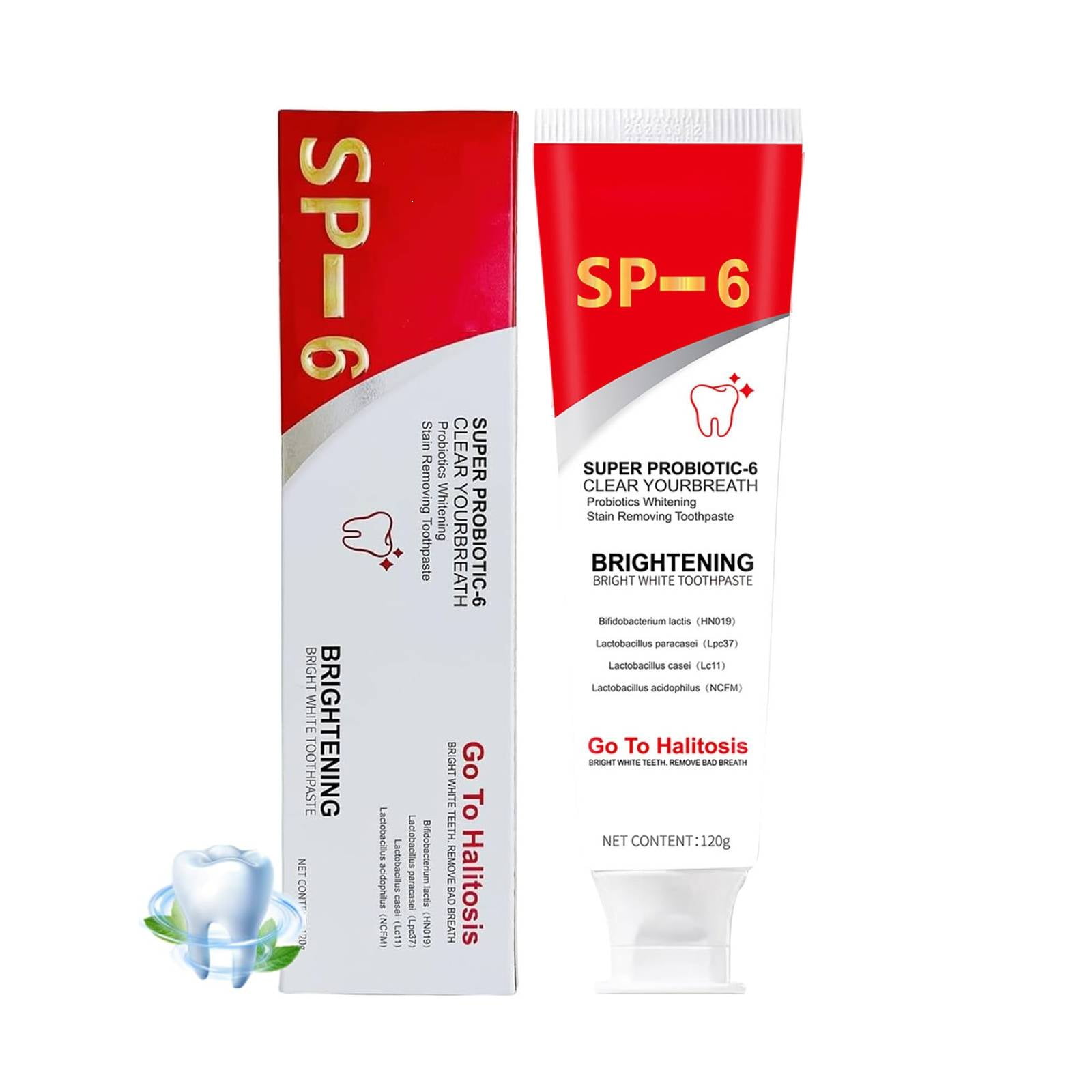Super_Probiotics Sp-6_Probiotics Whitening_Toothpaste, With 6 ...