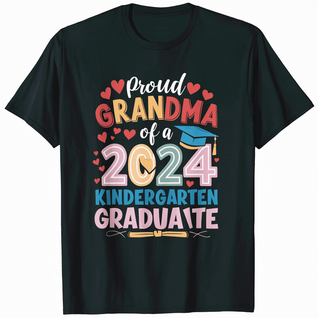 Super Proud Grandma Of a 2024 Graduate 24 Graduation T-Shirt - Walmart.com