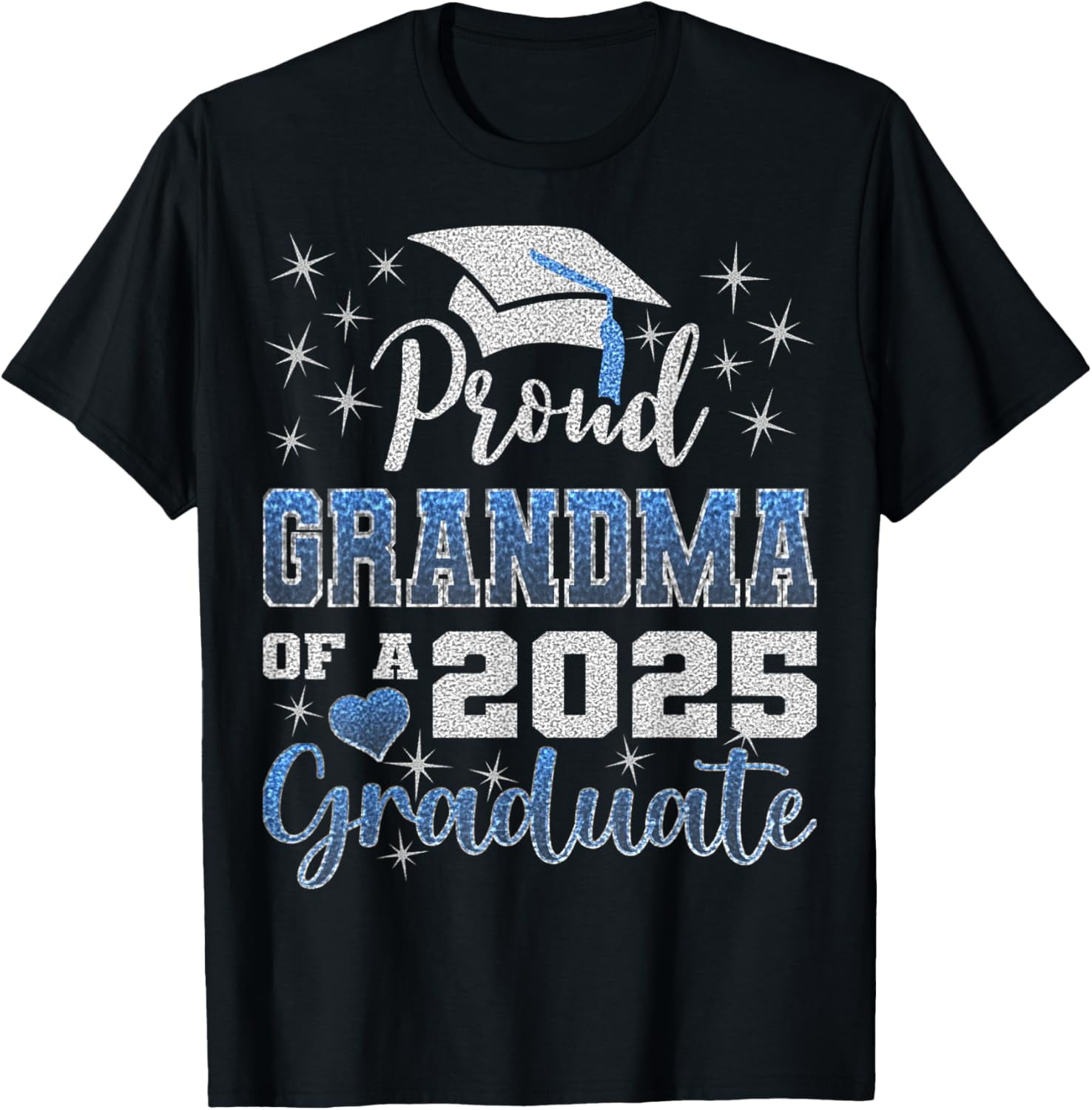 Super Proud Grandma of 2025 Graduate Awesome Family College T-Shirt ...