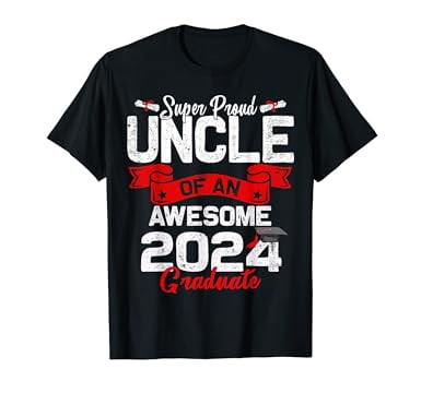 Super Proud Uncle Of a 2024 Graduate 24 Graduation Tee - Walmart.com