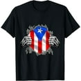 Super Puerto Rican Puerto Rico Flag Boricua Pride Roots T-Shirt ...