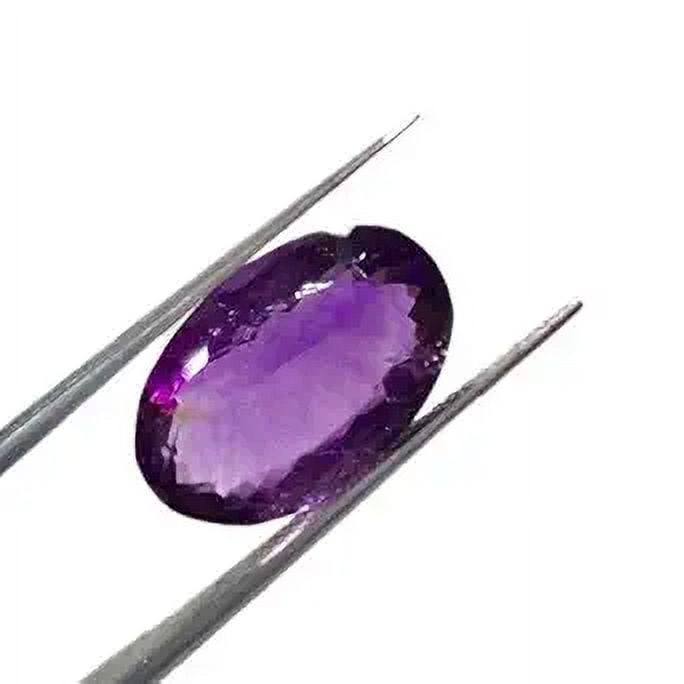 Super Quality Natural Amethyst Stone 4.25 Ratti / 3.88 Carat Lab-Certified Earth Mind Super ...