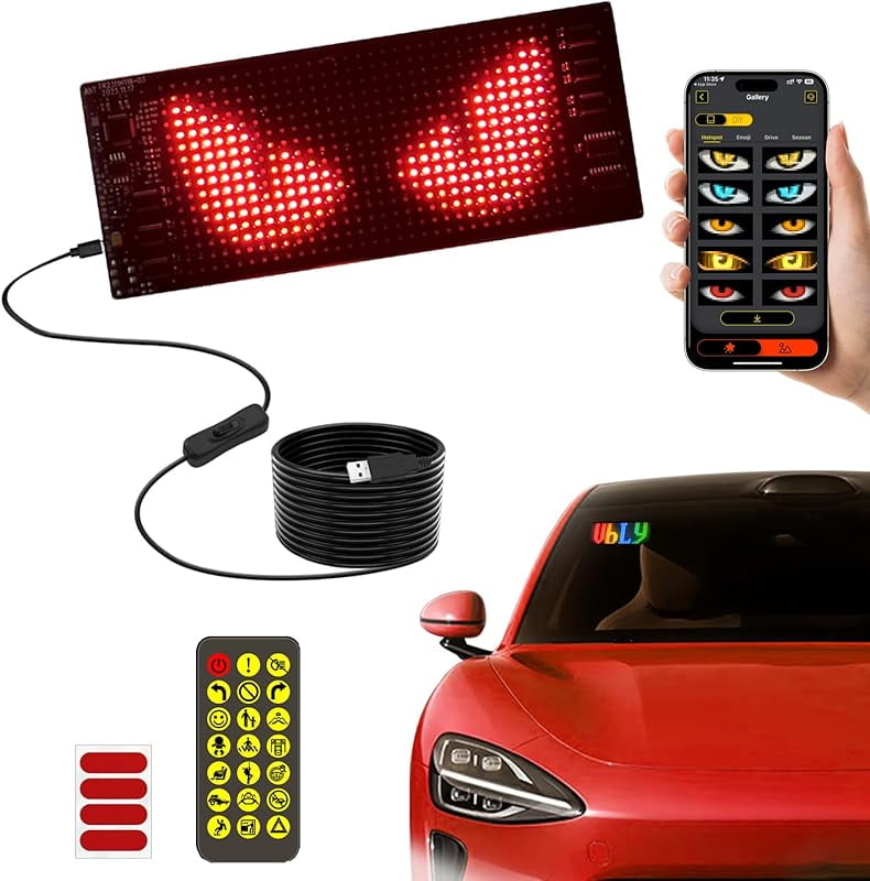 Super RGB Programmable LED Sign, 15"x4" Flexible LED Scrolling Digital ...