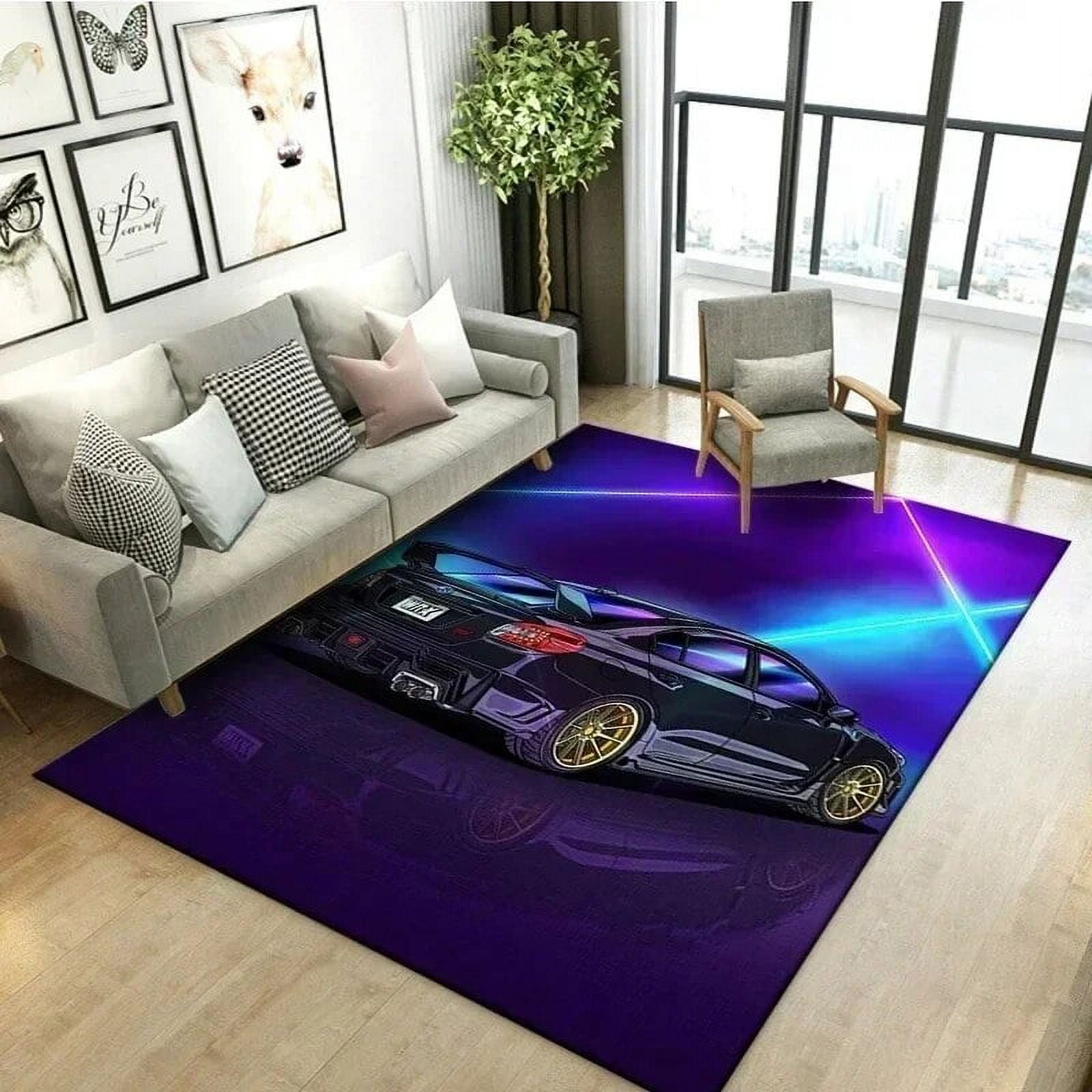 Super Racing Sports Car Cool Old Cars Area Rug Mat Carpet for Bedroom ...