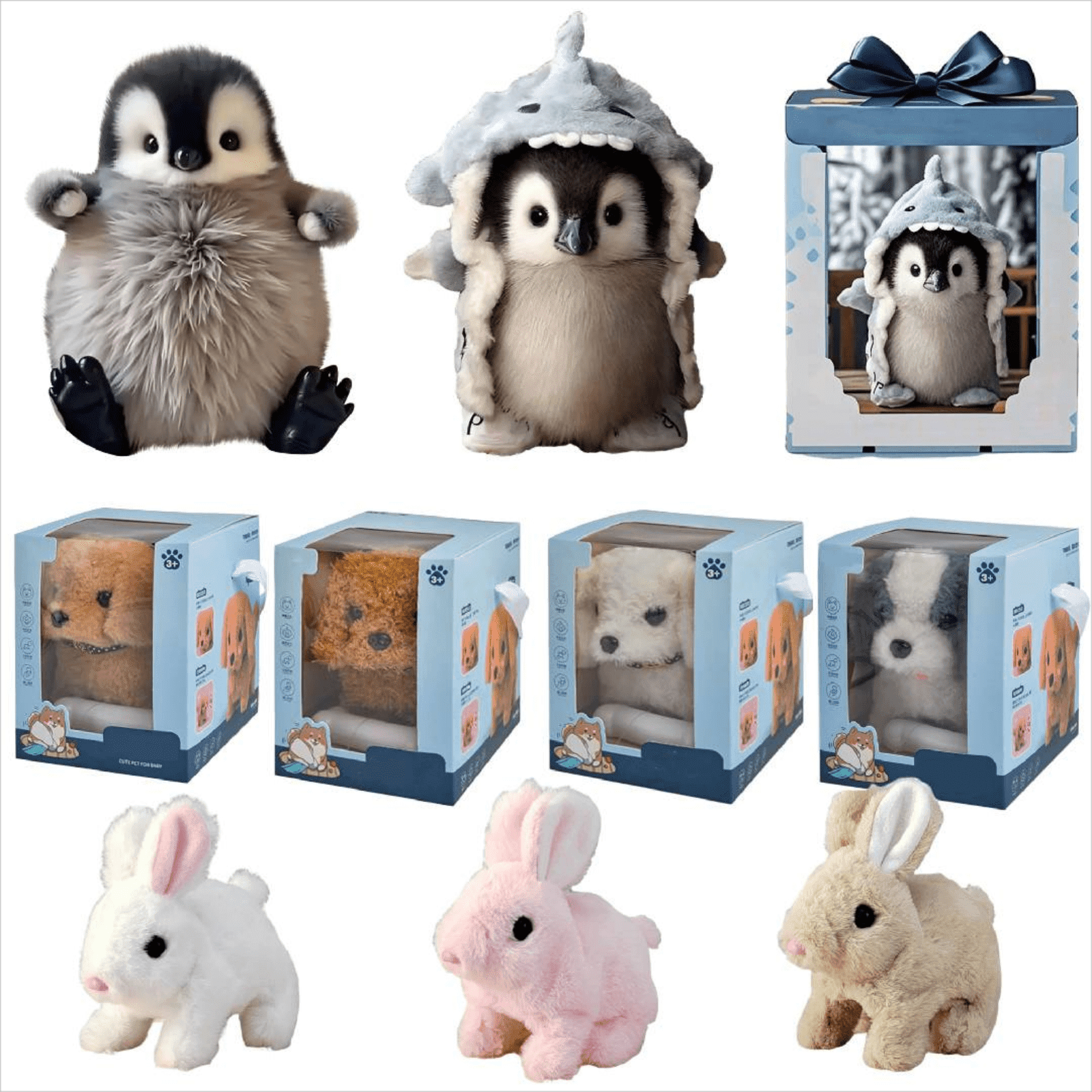 Super Realistic Plush Penguin, My Realistic Penguin, Interactive ...