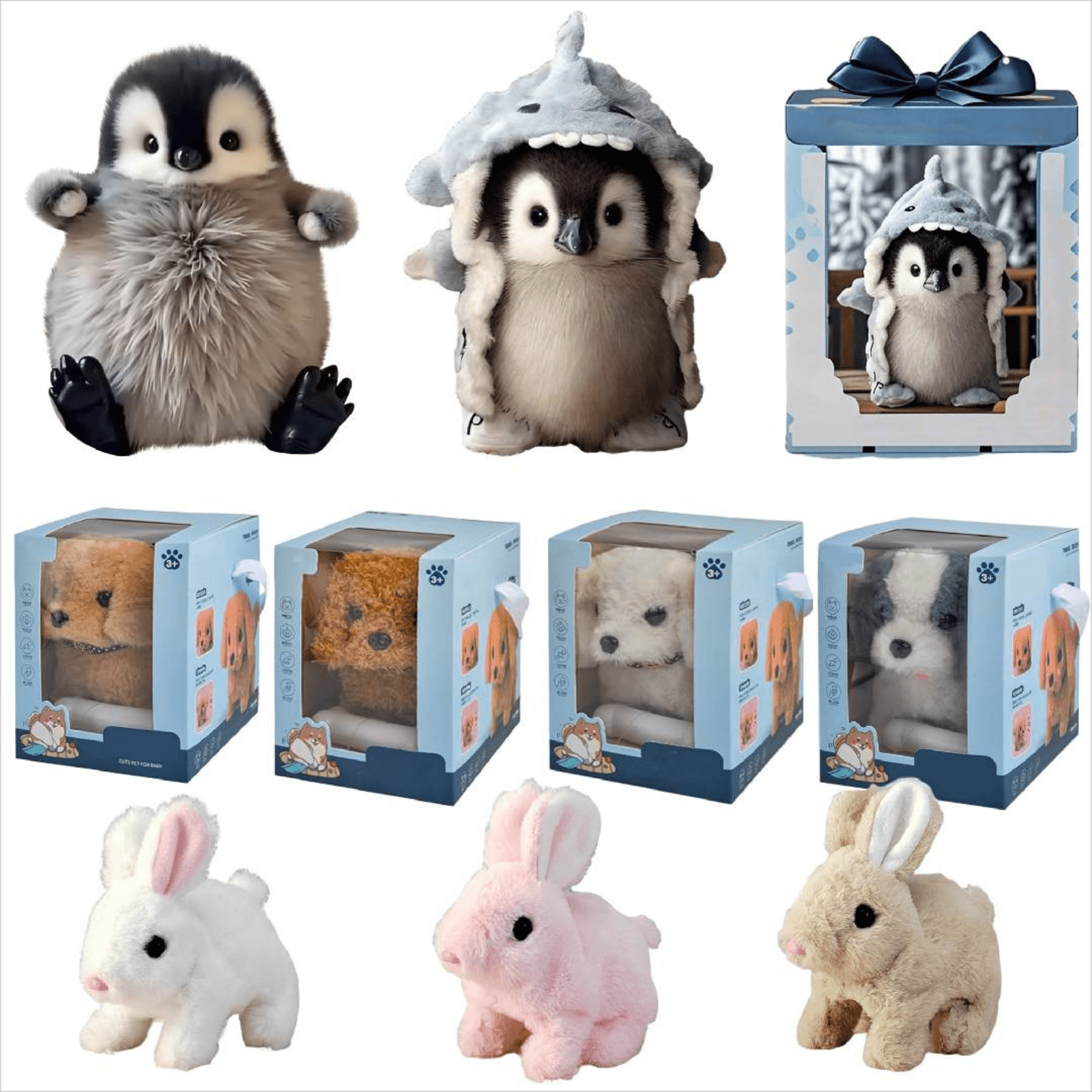 Super Realistic Plush Penguin, My Realistic Penguin, Interactive ...