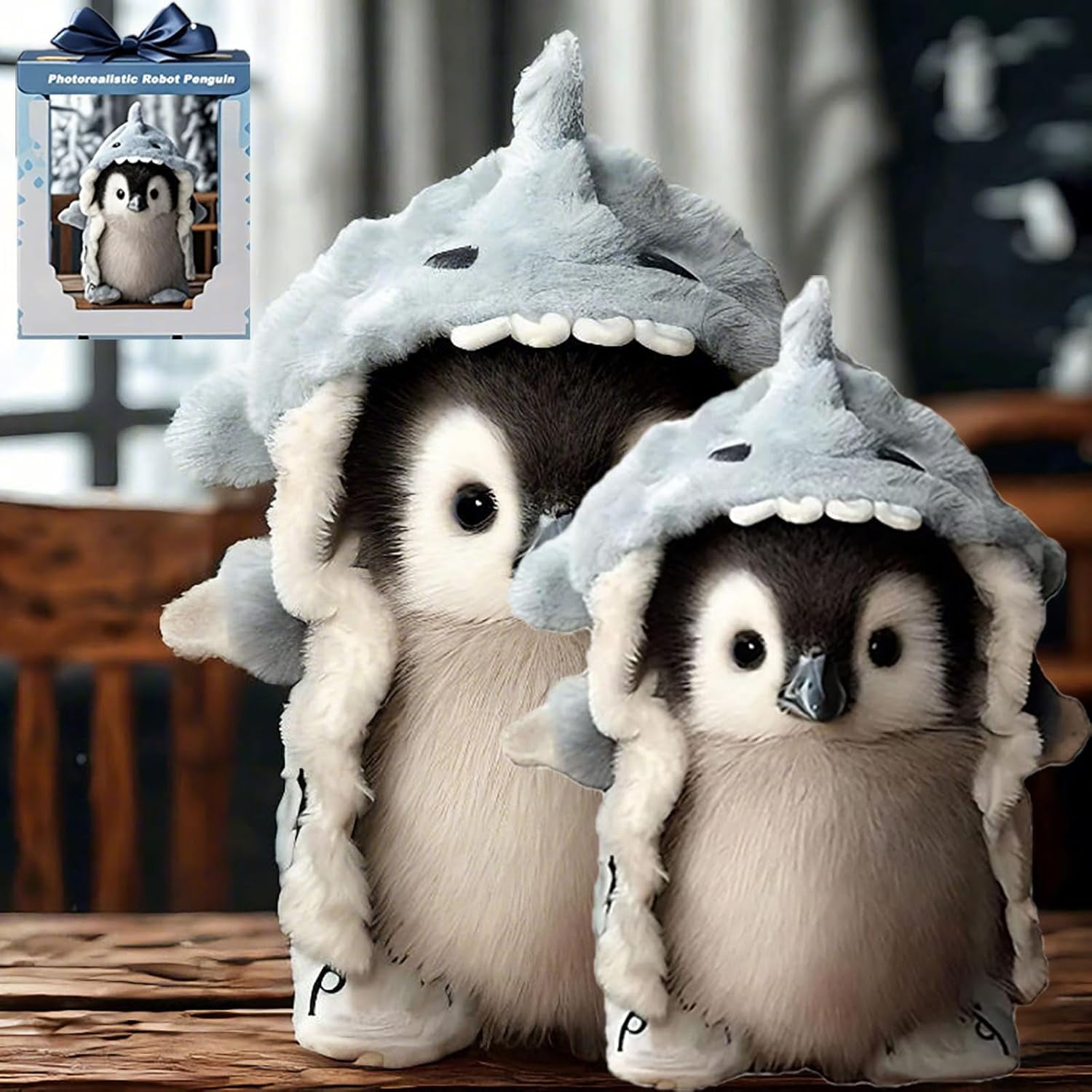 Super Realistic Plush Robot Penguin, Photorealistic Interactive Robot ...