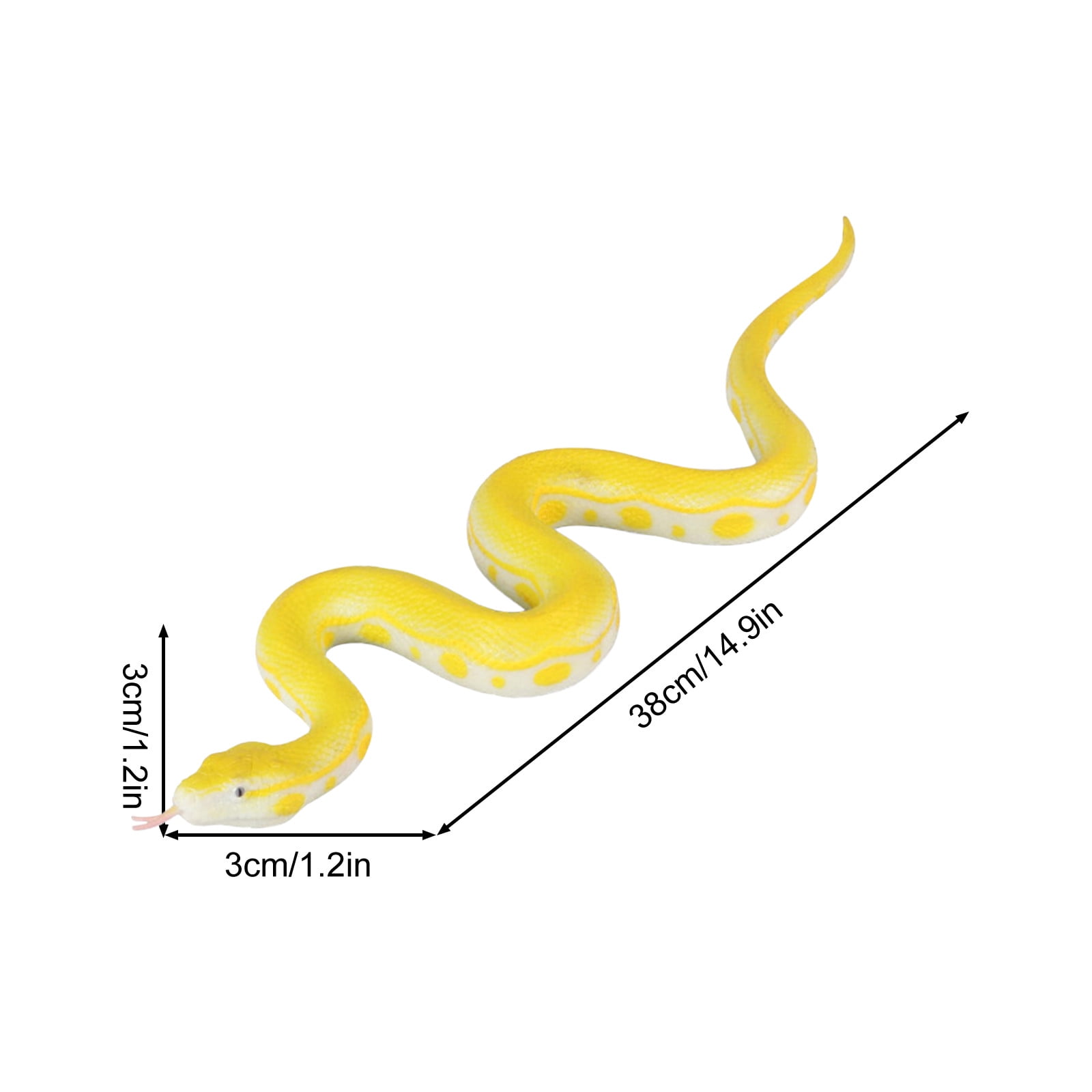 Super Realistic Rubber Snake Drives Away Birds Realistic TPR Fake Snake ...