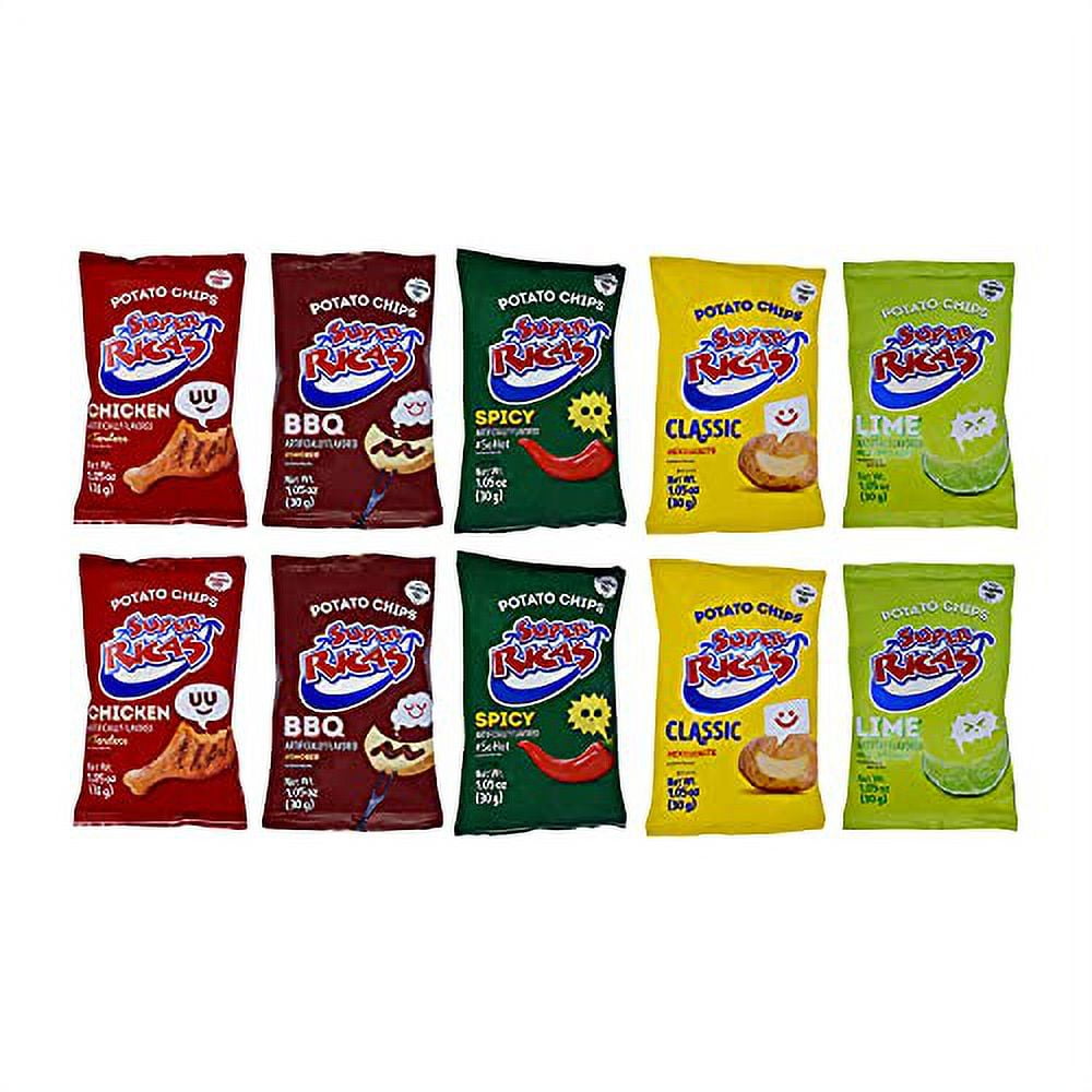 Super Ricas Flavored Potatoe Chips , Plantain Chips. 10 Pack - Walmart.com