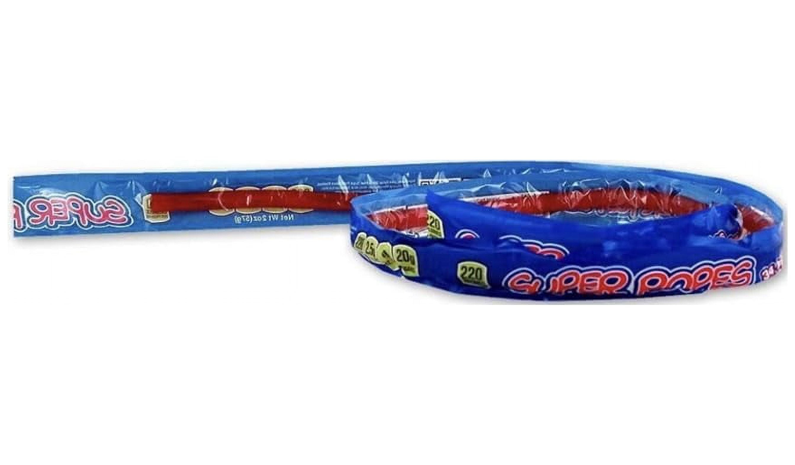 Super Ropes 34" Individually Wrapped Rope, 2oz (15 Pack), Red Licorice ...