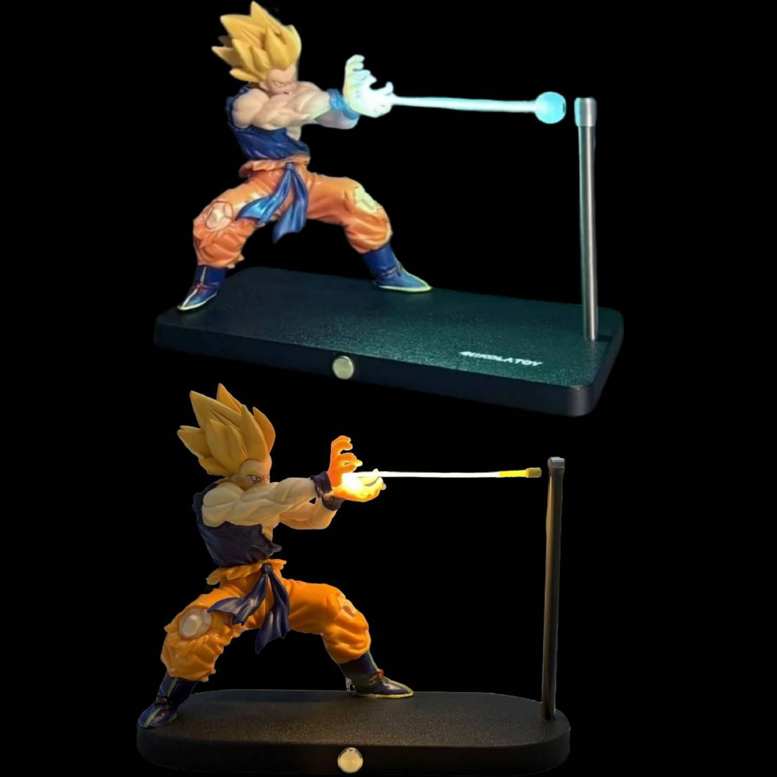 Super Saiyan Night Light, LED Wave Effect, Magnetic Display Stand ...