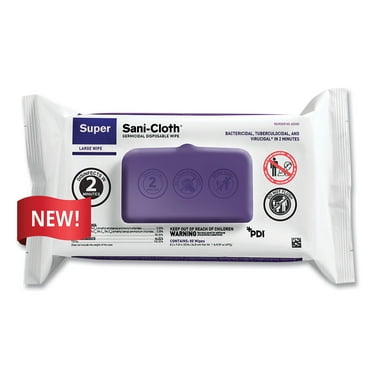 Sani-Cloth AF3 Germicidal Wipes, Surface Disinfectant, 7.5 in x 15 in ...